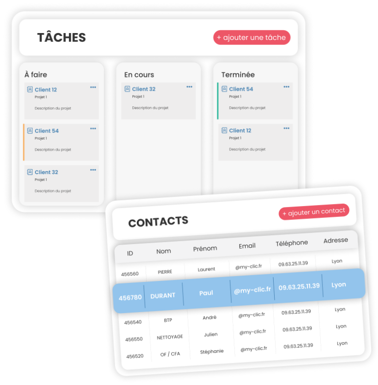 MyClic : Logiciel de gestion CRM/ERP pour PME/TPE